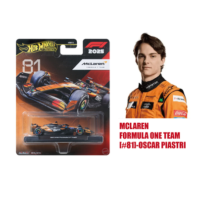 风火轮HRV11 F1方程式赛车迈凯伦 MCL39 81号皮亚斯特里hotwheels