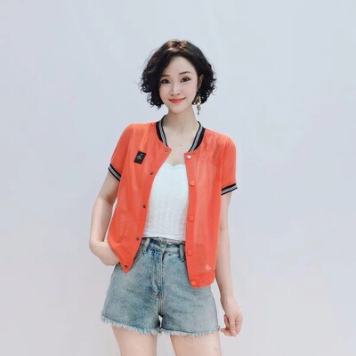 T082 【微瑕处理】夏季时尚休闲百搭外披短款外套D10