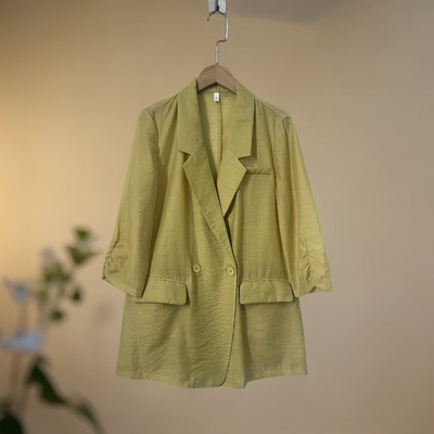 8030 春夏新款时尚气质休闲七分袖百搭外套JR