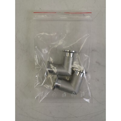 Winkelstück/ Rohrbogen 90° DN 16 ISO-KF Alu NEU 2 Stck.