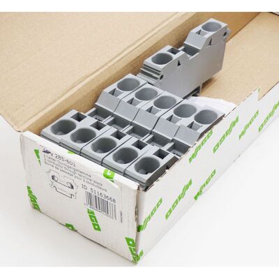 6x Wago 285-601 ID:51163668 2-Leiter-Durchgangsklemme -unuse