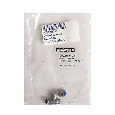 FESTO GRXA-M5-QS-4-D 195807 Drossel-Rückschlagventil flow c