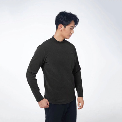 CARAVA喀尔沃男秋冬圆领保暖透气弹力休闲抓绒衣451145