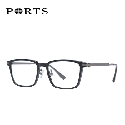 PORTS宝姿眼镜2022款近视镜板材方形光学镜框男款眼镜架 POM62202