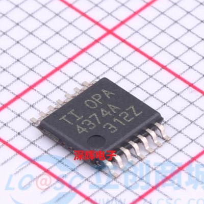 OPA4374AIPWR AIPW A 全新运算放大器IC芯片 TSSOP-14 可直拍