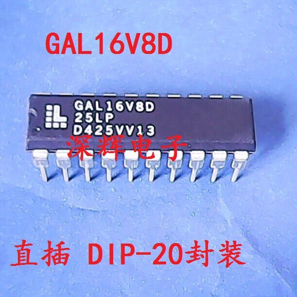 直插 GAL16V8D-25LP GAL16V8D-25QP可编程逻辑器件IC芯片可直拍_虎窝淘