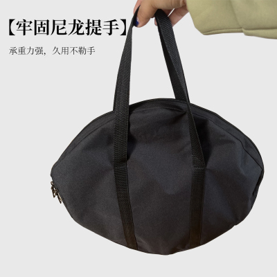 户外烤肉盘收纳袋自驾烧烤盘平底锅煎锅便携锅具收纳袋露营煎锅包