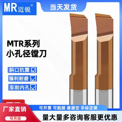 MTR钨钢小孔径抗震数控镗刀