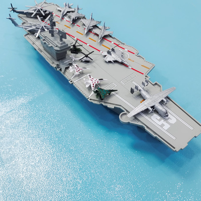 大号航空母舰编队玩具朱姆沃尔特驱逐舰滨海战斗舰潜艇模型运输船