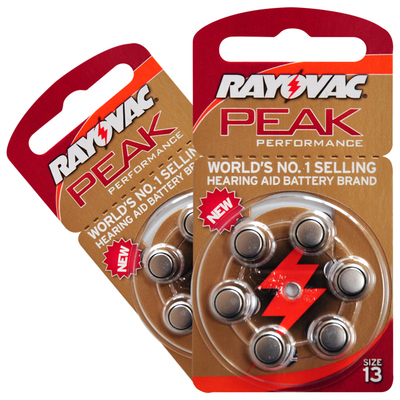 美国雷特威RAYOVAC进口助听器电池A13锌空气电池钮扣电池PR48