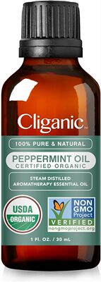 美国代购Cliganic Organic Peppermint Essential Oil, 1oz - 100