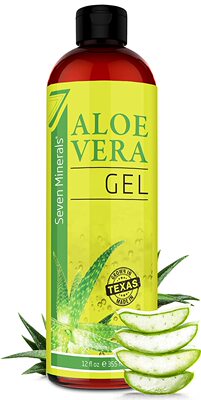 美国代购Organic Aloe Vera Gel from freshly cut 100% Pure Alo
