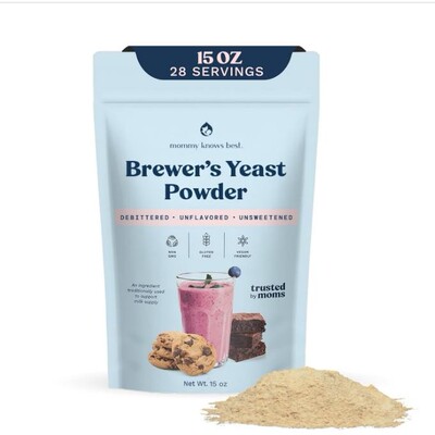 美国代购Brewers Yeast Powder for Lactation - Mommy Knows Bes
