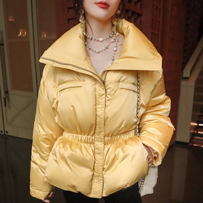 丝光缎法式轻奢收腰高端羽绒服