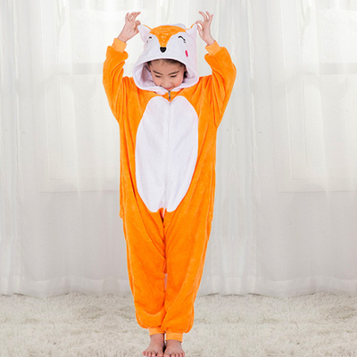 儿童小狐狸演出服男童睡衣动物冬