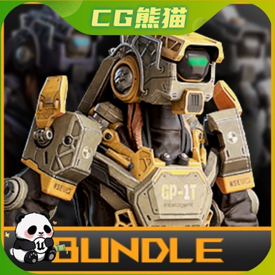 UE4虚幻5 Droids Bundle 高质量的逼真低多边形3D模型机器人Unity
