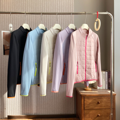 修身立领防风轻薄棉衣外套