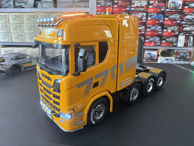 田宫斯堪尼亚770s 拖头8*4牵引车挂车1/14遥控车模型rc