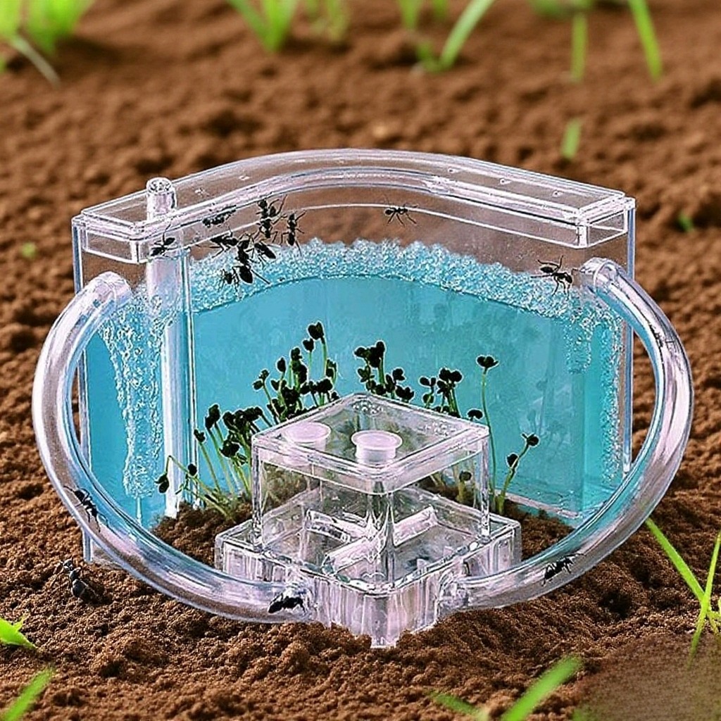 昆虫标本儿童玩具小蚂蚁观察盒动物生态箱科学区材料琥珀实验套装