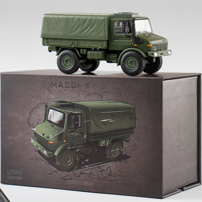 新品麦思迪1:64 乌尼莫克U1300L救护车救援车越野房车合金玩具车