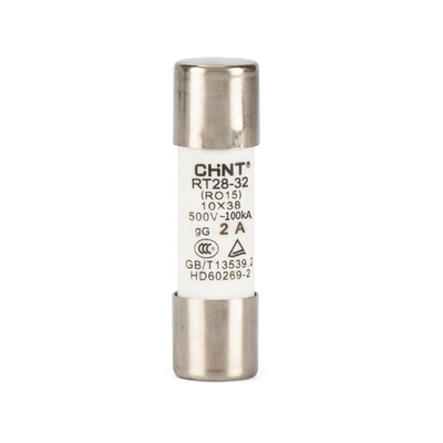 正泰 RT28-32（RO15） 2A圆筒形帽熔断器熔芯 保险丝