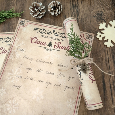 圣诞节祝福语信纸套装