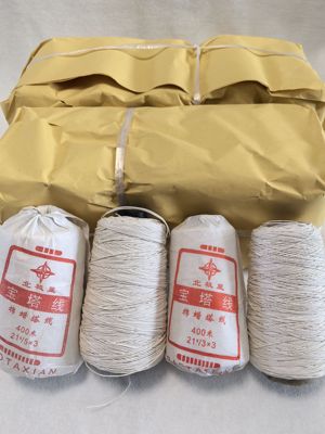 腊线本白装订蜡线老式棉