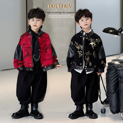 男童唐装外套2025秋季新款