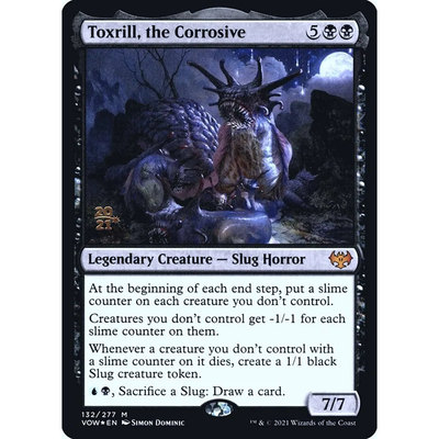 【莎莎的小窝】 万智牌 腥红婚誓 腐蚀蝓怪陀袭力 简中 标闪