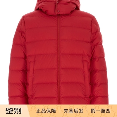 MONCLER 男士Montbrocq 连帽羽绒服红25秋冬意大利代购蒙口
