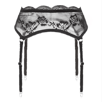 赫`lingerie蕾丝吊袜带性感腰封