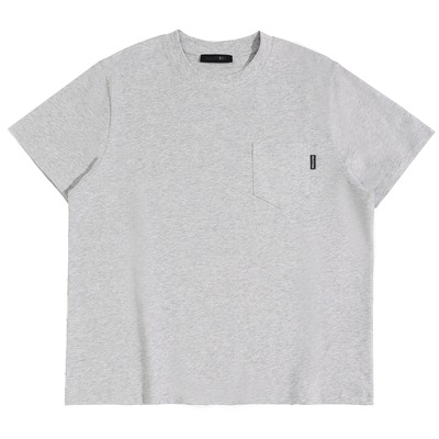 SELFNESS男款磨毛面料口袋T恤