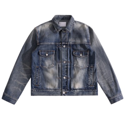 SELFNESS复古水洗做旧牛仔夹克