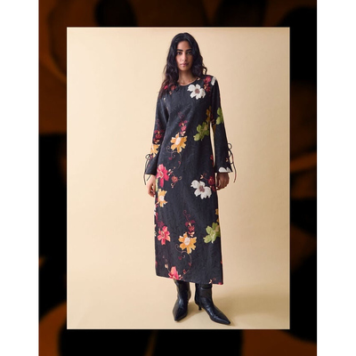 英国代购正品04.17 名品Monsoon 女装新款 时尚印花长款连衣裙