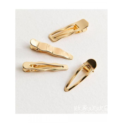 英国代购正品11.30 名品NL 饰品新款 金色设计百搭发夹 多件