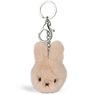 英国代购正品04.21 Miffy Fuzzy Beige Keyring 米菲兔 钥匙扣