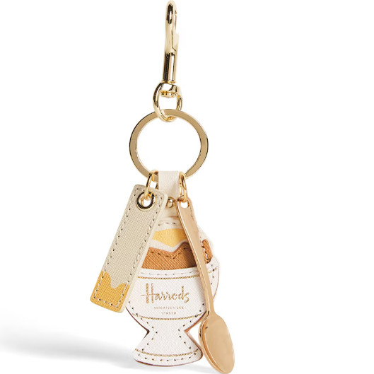 英国代购正品10.12 Harrods Multi Leather Egg 皮革蛋杯钥匙扣