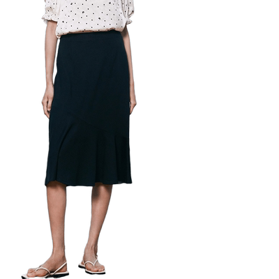 歌莉娅黑色针织半裙女时尚气质通勤显瘦小个子a裙鱼尾裙1B1R2D25A