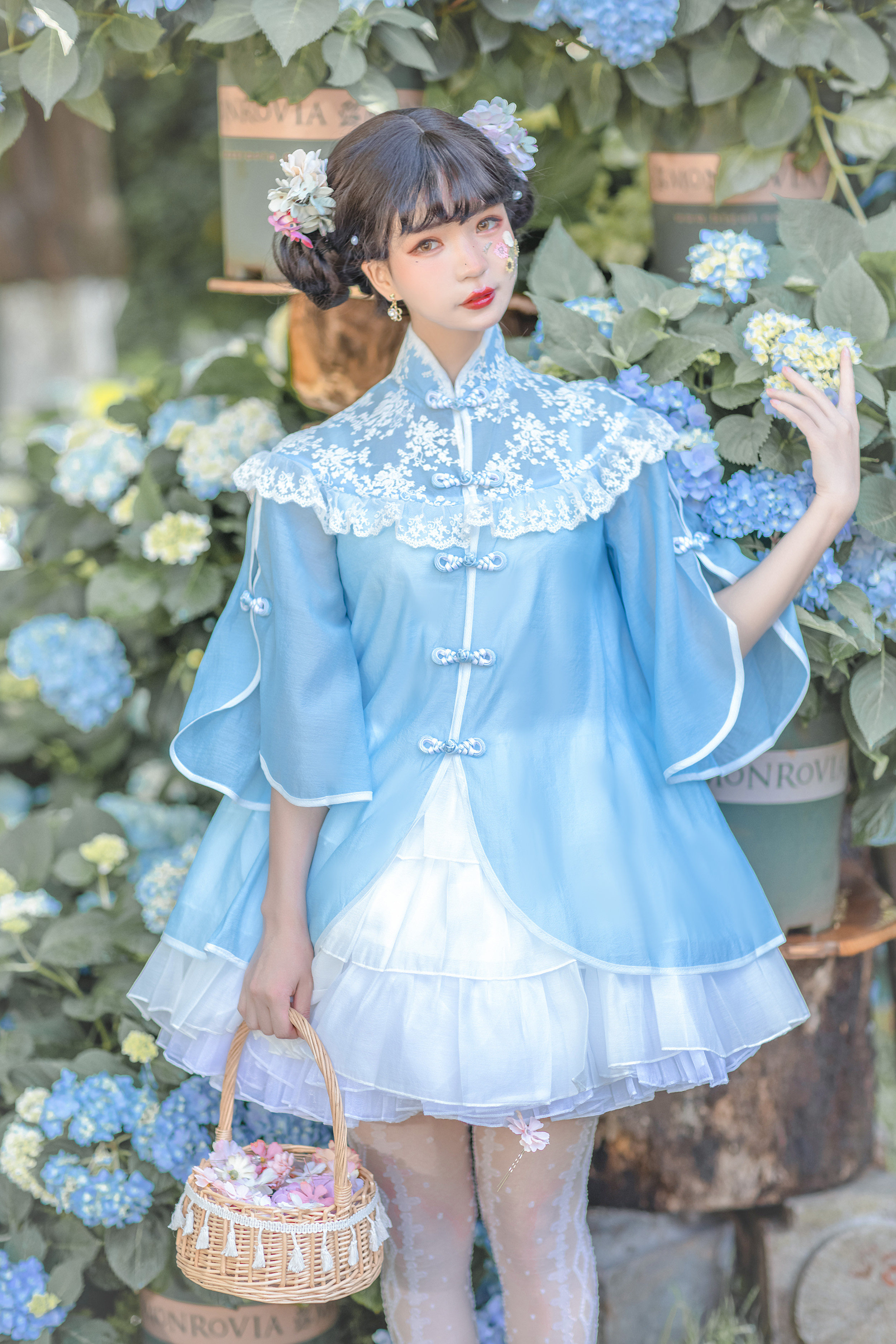 Boguta少女品牌-《闪光少女》出镜款-可爱国风lolita连衣裙-锦雨_虎窝淘