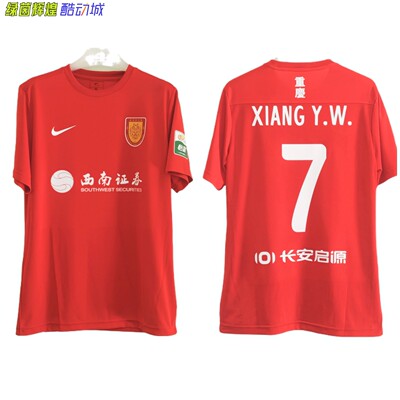 IB8640正品耐克NIKE DIY重庆队铜梁龙中超足球比赛球迷服短袖球衣