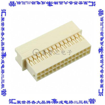 2-1969593-8 矩形连接器外壳28POS插座2排2.5mm公形引脚天然色自
