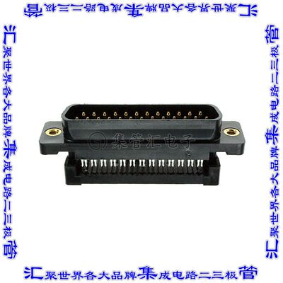 1658611-2 连接器25POS插头公引脚2排D-Sub自由悬挂