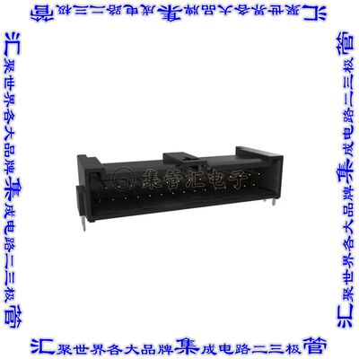 10161735-V302011LF 针座连接器30POS插座2排2.54mm母形插口通孔