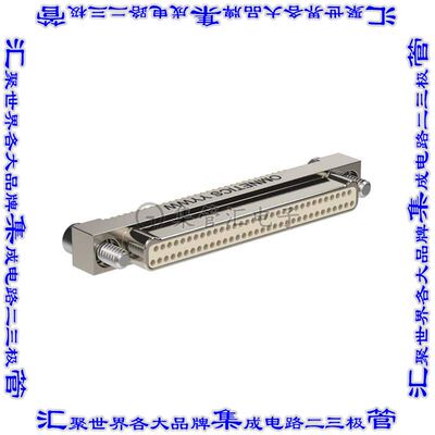 A28500-065 连接器65POS插头公引脚2排D-TYPE型通孔