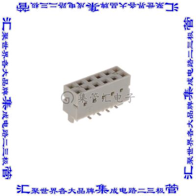 91615-304LF 针座连接器8POS插座2排2.54mm母形插口表贴SMD镀金