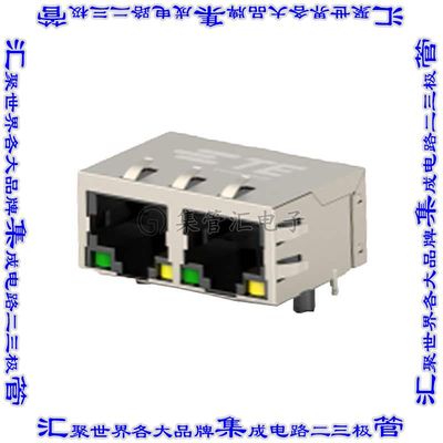 2337994-4 接插件连接器CONN JACK 2PORT 100 BASE-T PCB