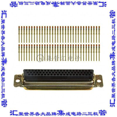 1-1757823-0 连接器62POS插头公引脚3排D-Sub高密度自由悬挂