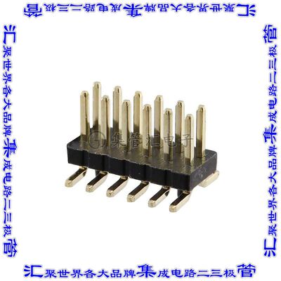 GRPB062VWQP-RC 针座连接器12POS接头2排1.27mm公形插针表贴SMD镀