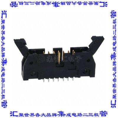 5499910-2 针座连接器14POS接头2排2.54mm公形插针通孔直针镀金