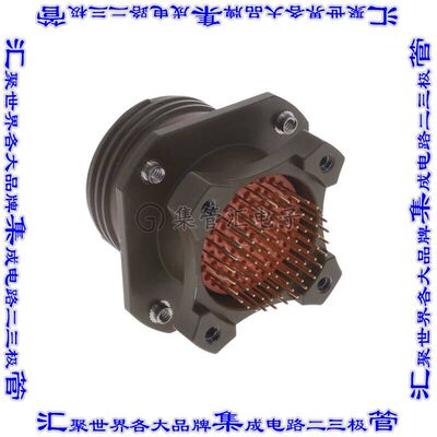 KJAD0T21W35SN115 圆形连接器79POS插座母插口焊接面板安装通孔